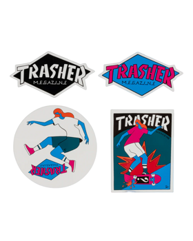 Стикер Thrasher By Parra Sticker 4 Pack